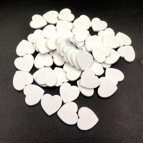 White White Wooden Heart Shapes, Craft Supplies, MDF, – Low Cost Craft ...